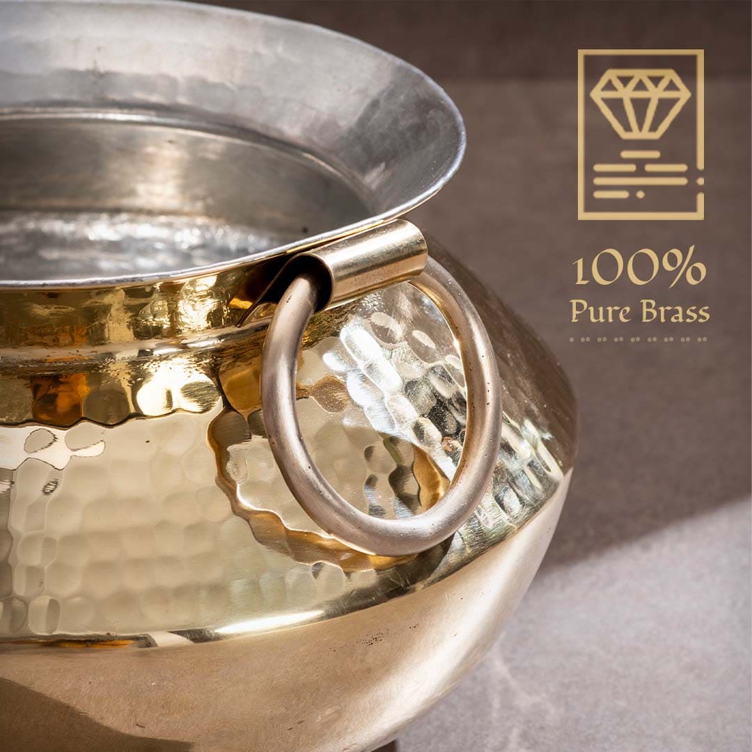 Brass Indian Style Wok/ Brass Soup Pot – P-TAL: Traditional Kitchenware ...