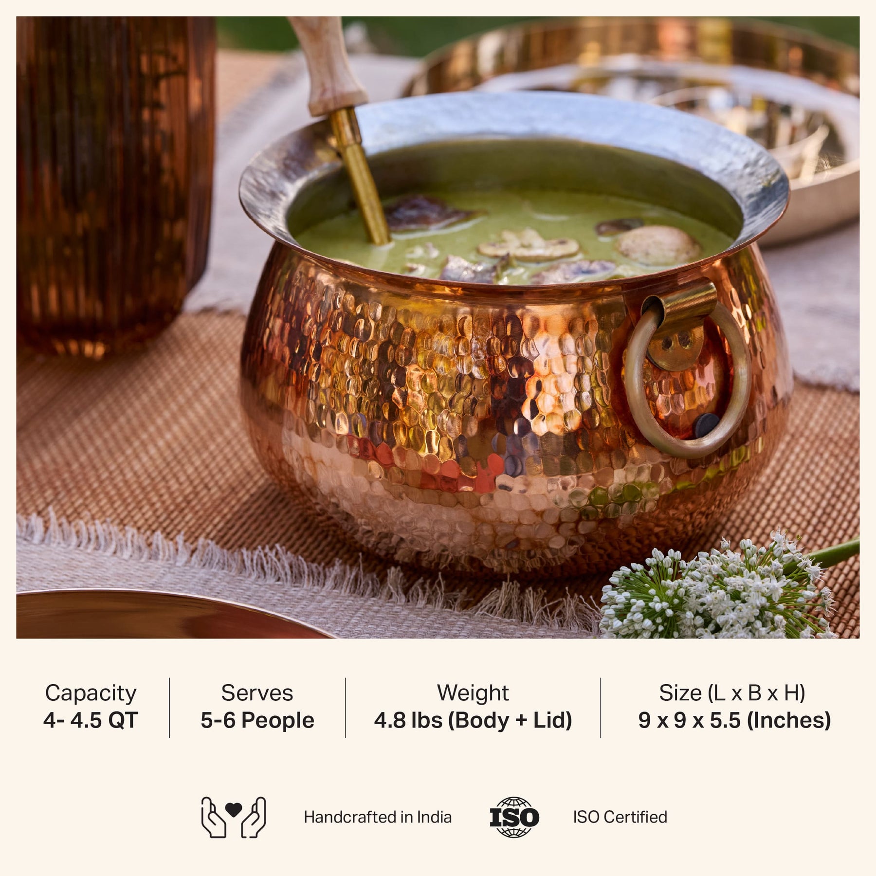 Copper Cooking Pot | Stew Pot/Dutch Oven – P-TAL